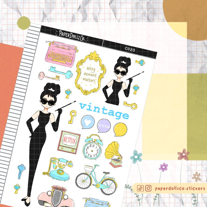 Vintage | Collection Sticker | C020 – PaperDollzCo