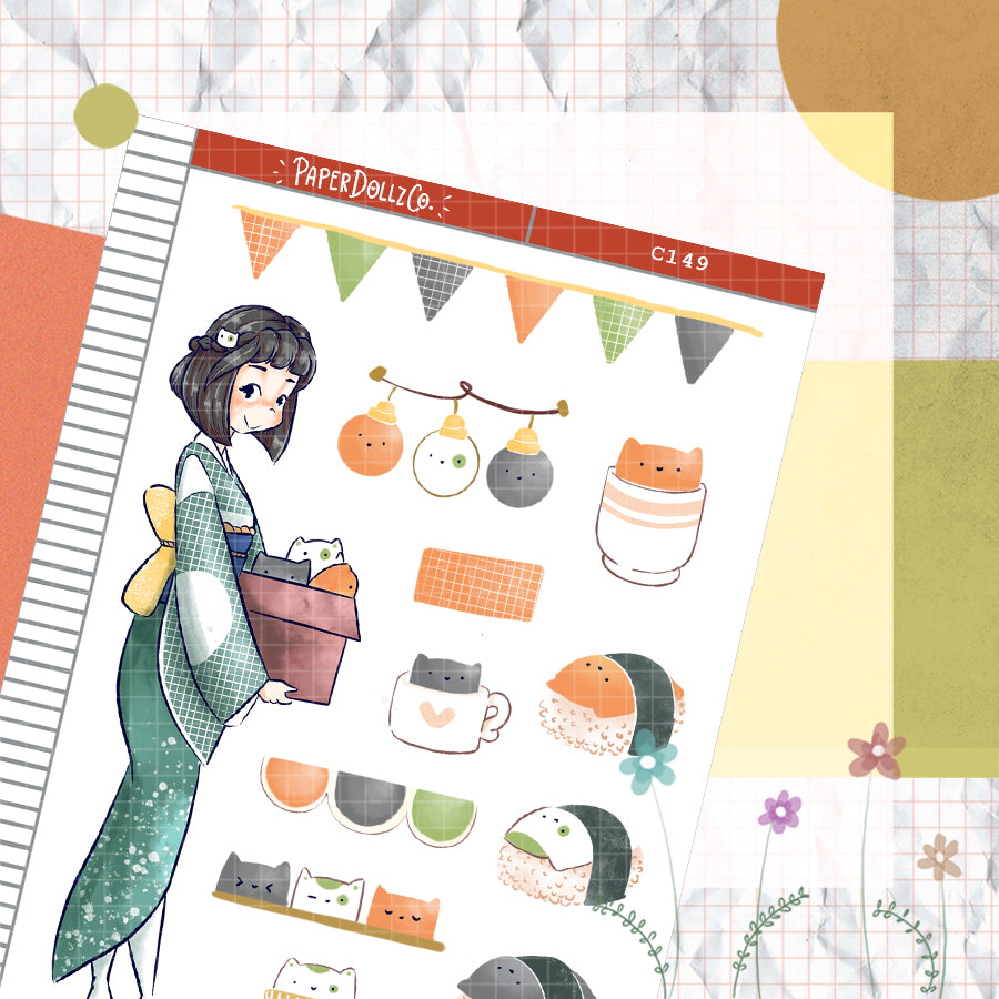 Neko | Nihon 'Nori | Collection Sticker | C149 – PaperDollzCo